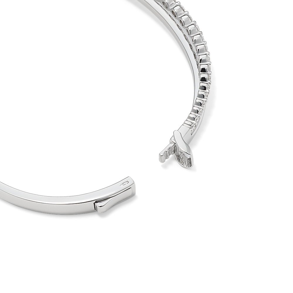 Oasis Crossover Diamond Bangle Bracelet | Shane Co.