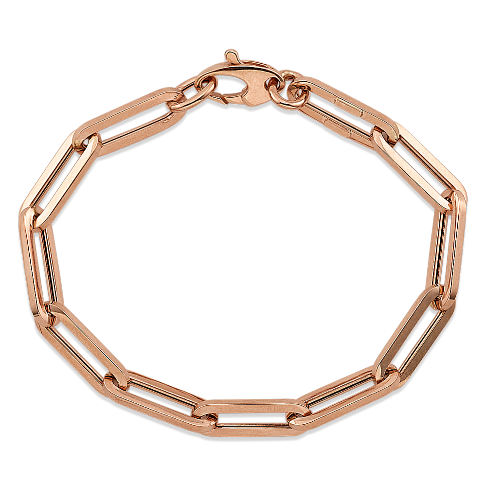Rose gold paper clip bracelet store