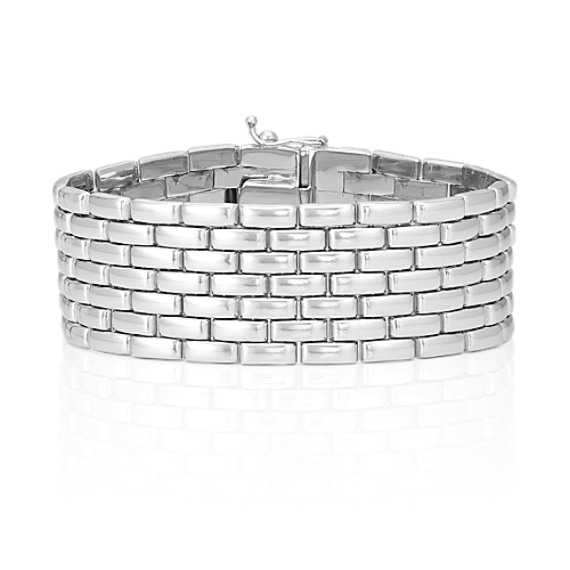 Sterling Silver Link Bracelet (7 in) | Shane Co.