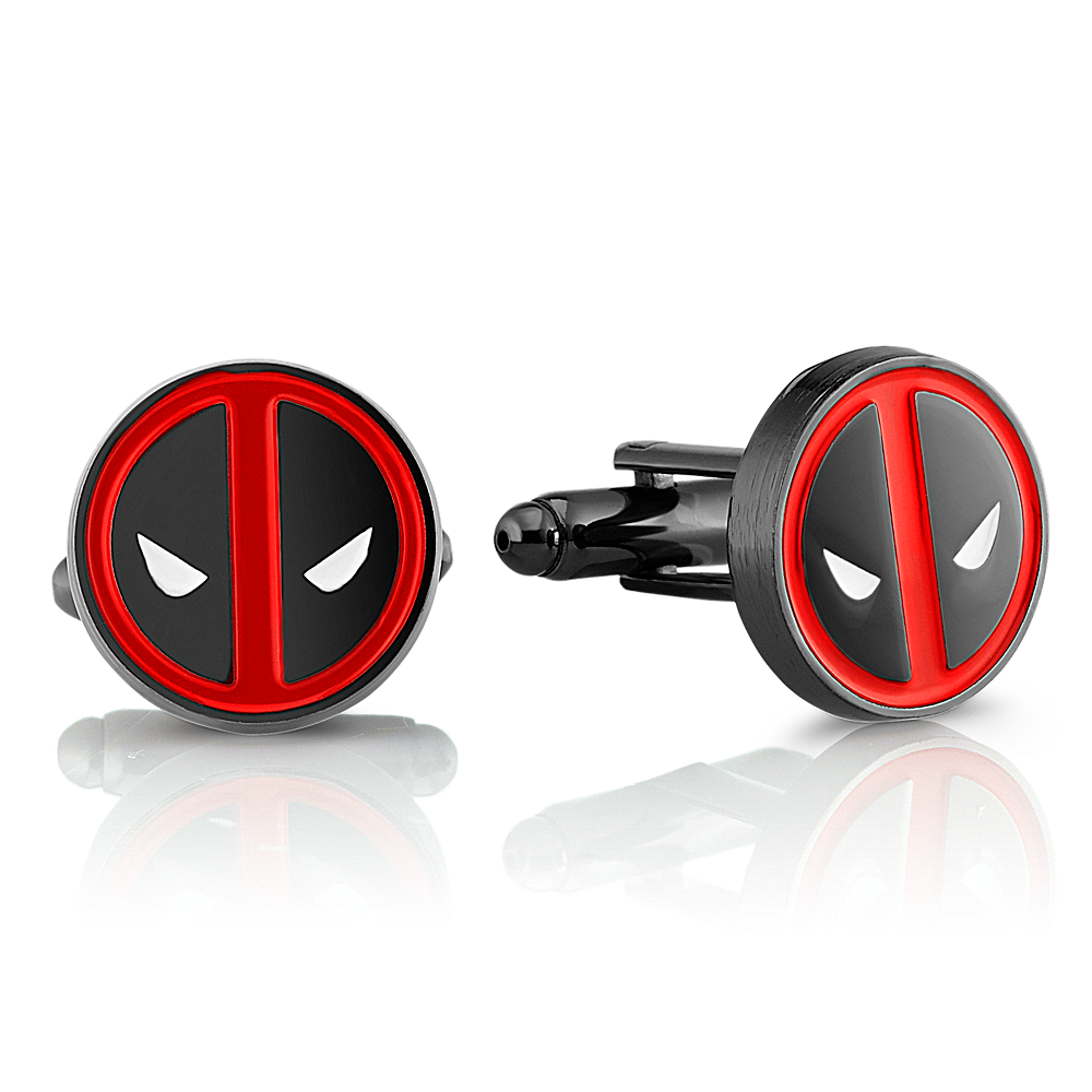 Deadpool by Marvel Comics Stainless Steel Cuff Links | Shane Co.