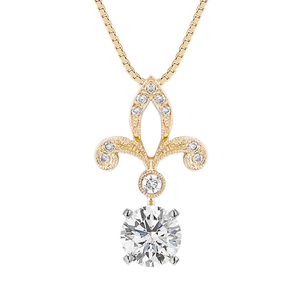 Round Diamond Pendant (18 in) | Shane Co.