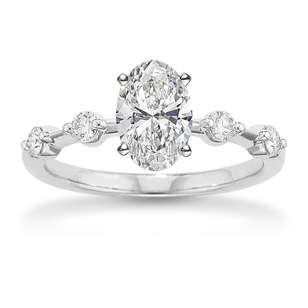 Orbit Engagement Ring in Platinum | Shane Co.