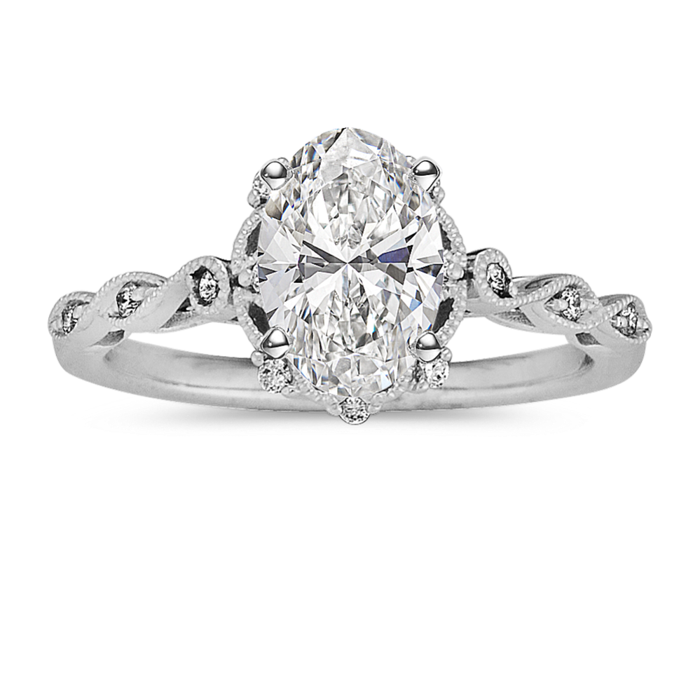 Perugia Halo Engagement Ring | Shane Co.