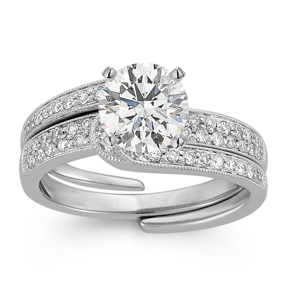 Round Diamond Wedding Set | Shane Co.