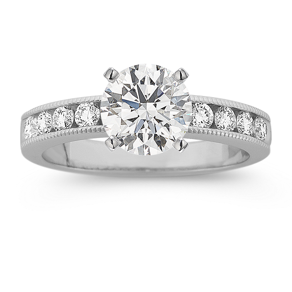 Milgrain Borders Engagement Ring | Shane Co.