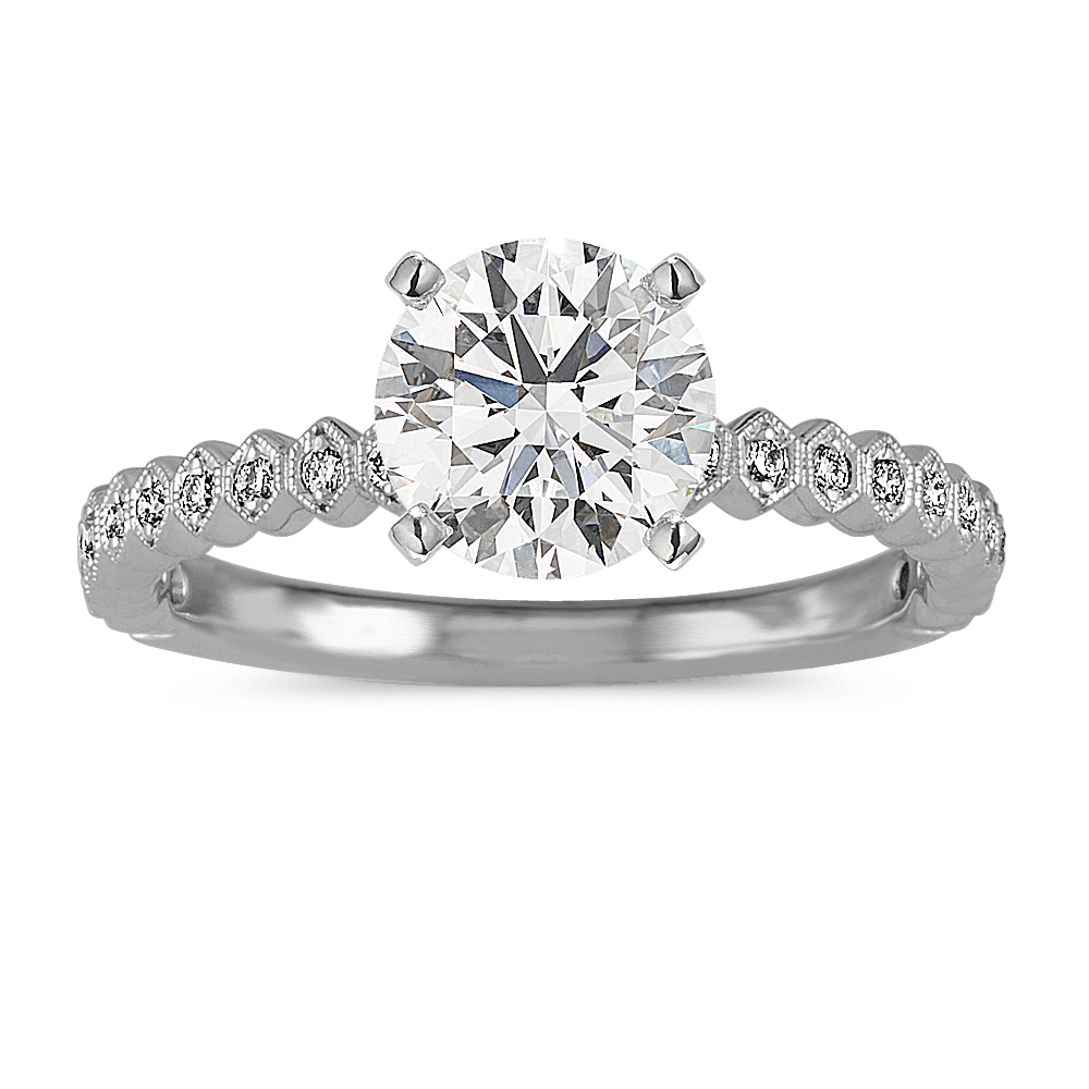 Vintage Pave-Set Diamond Engagement Ring | Shane Co.