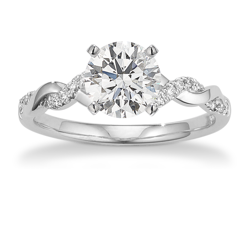 Willow Infinity Engagement Ring in Platinum | Shane Co.