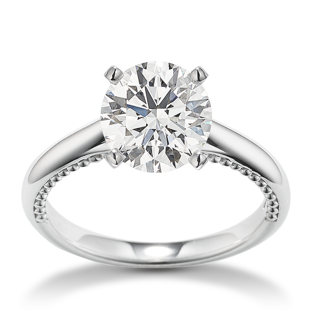 Hidden Milgrain Engagement Ring | Shane Co.