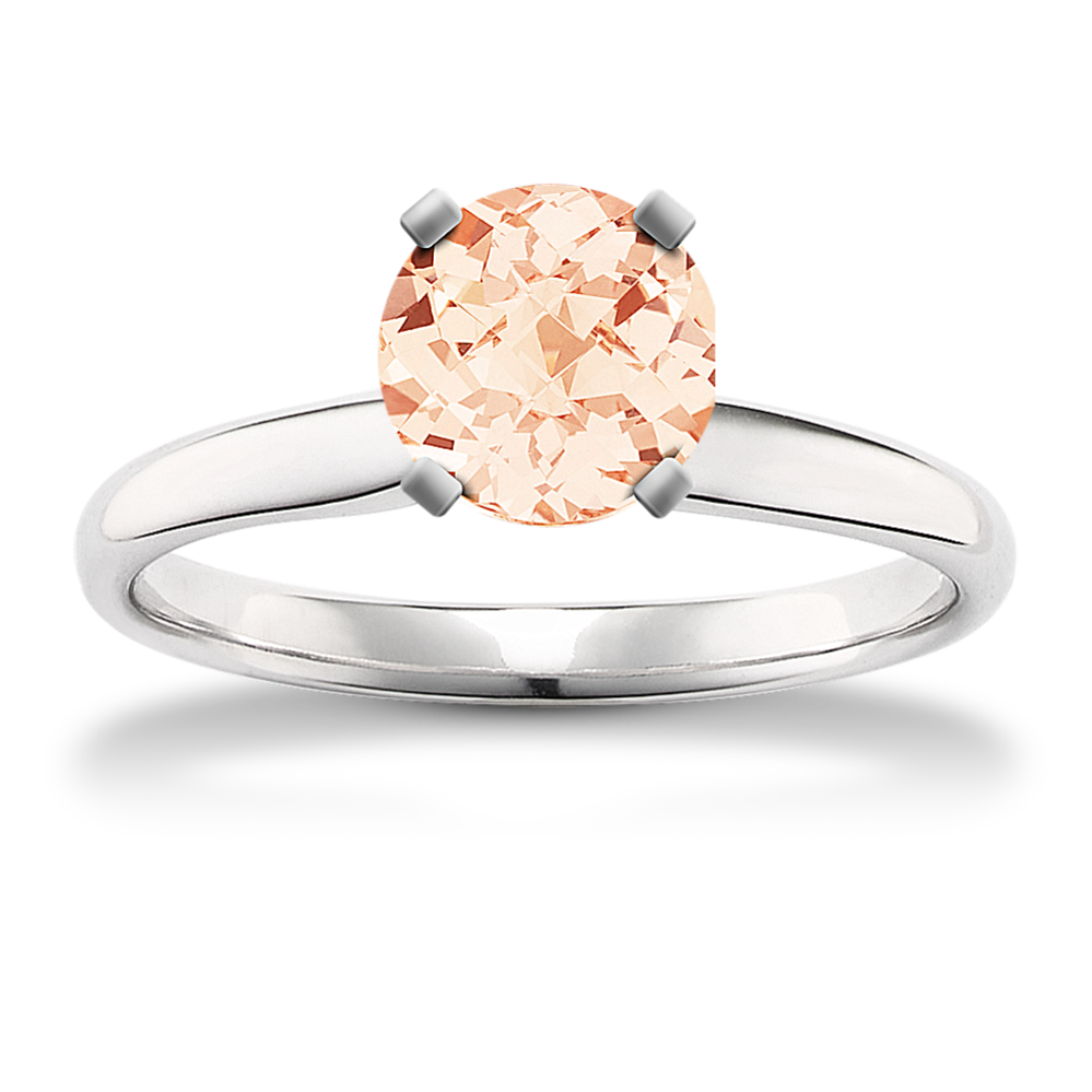 Luminary Solitaire Engagement Ring in White Gold | Shane Co.