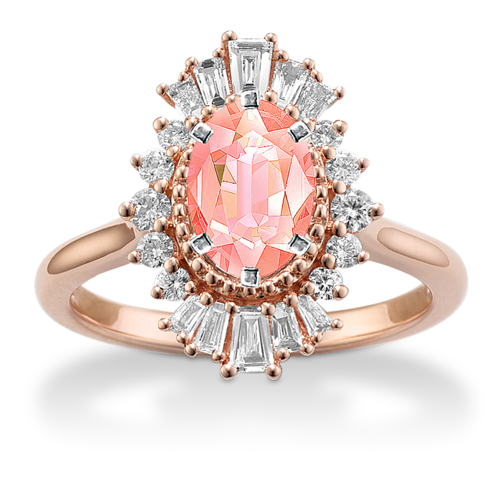 Arabesque Halo Engagement Ring | Shane Co.