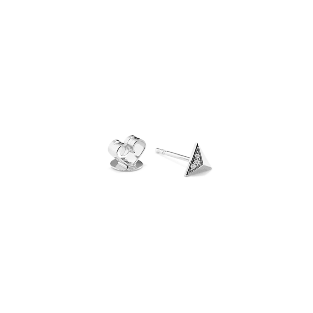 Pyramid Diamond Single Stud | Shane Co.