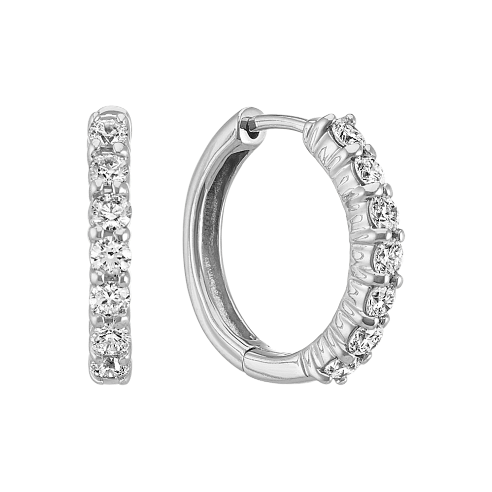 Round Diamond Hoop Earrings | Shane Co.