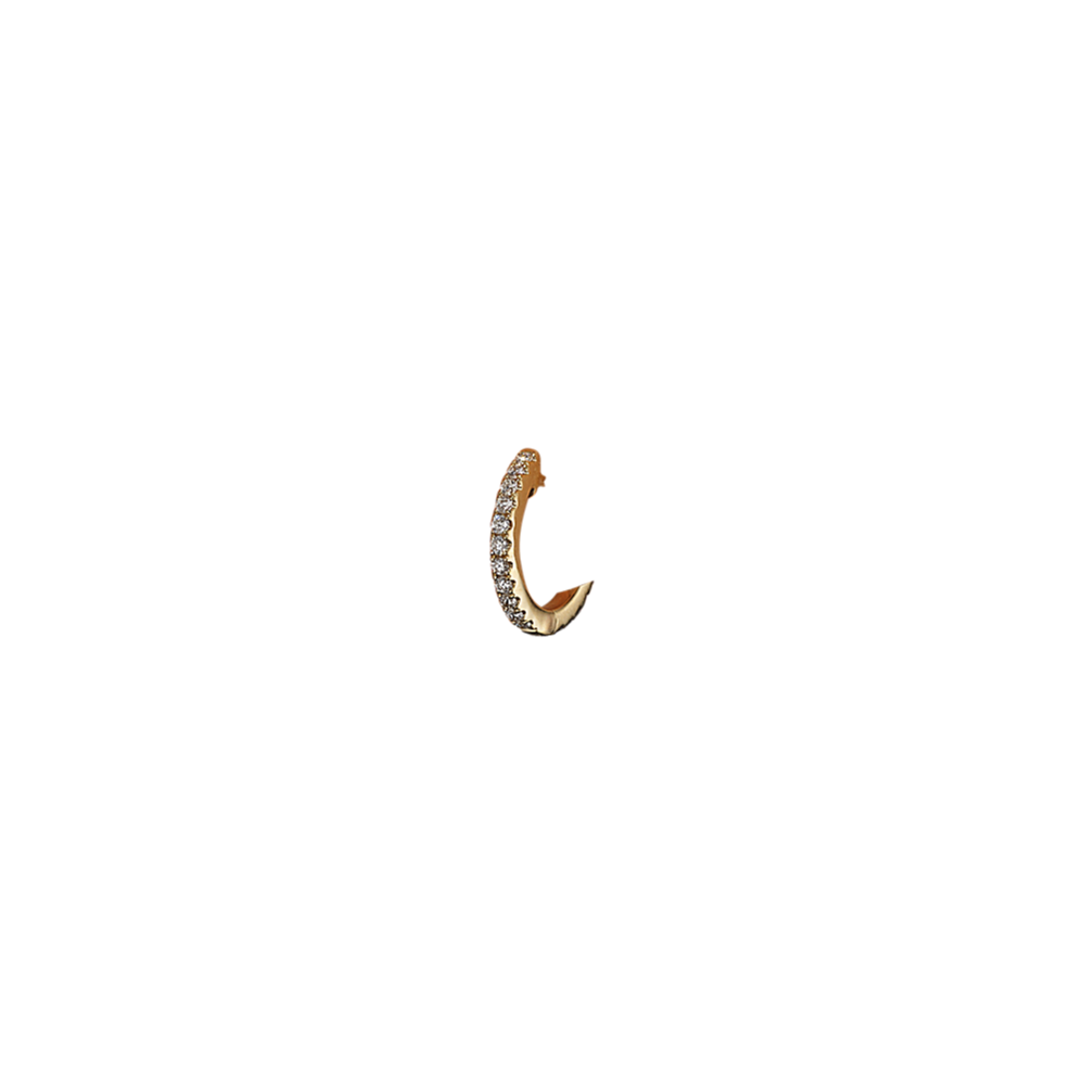 Talia Diamond & Sapphire Reversible Hoops | Shane Co.