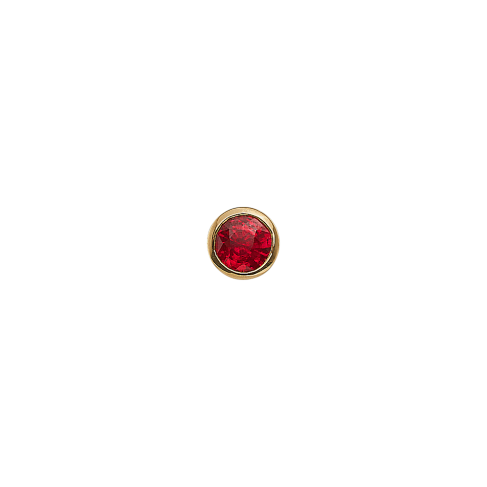 Rosette Ruby Bezel Studs | Shane Co.