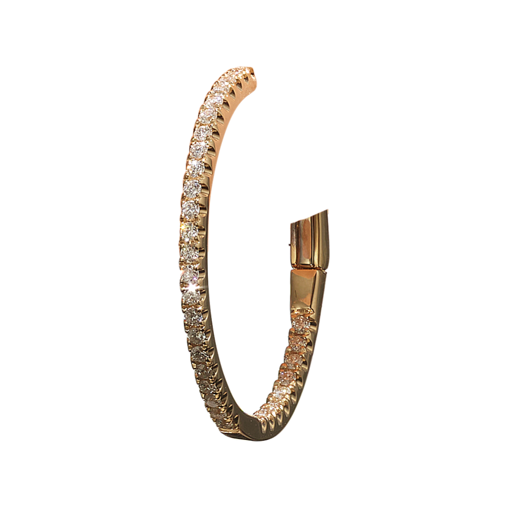 Inside-Out 0.25 tcw Pave Hoops | Shane Co.