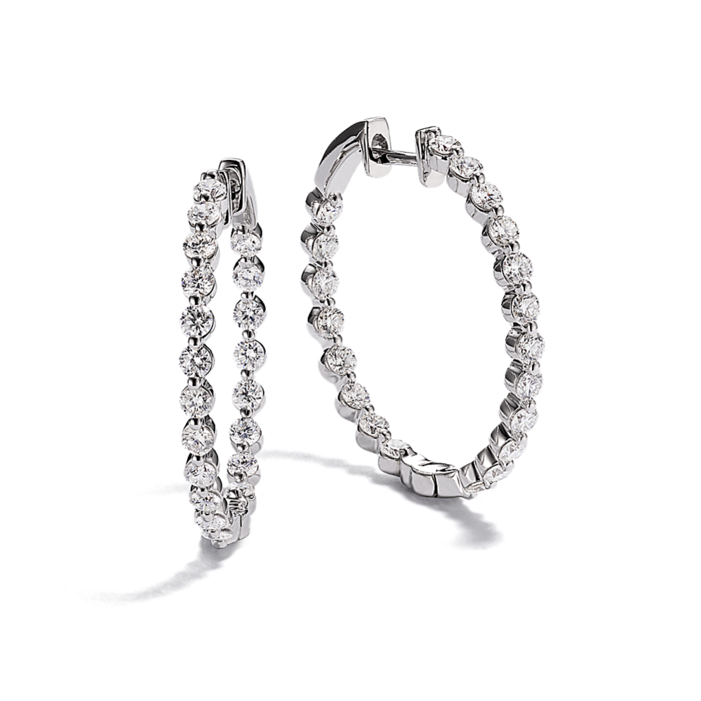 Diamond Hoop Earrings | Shane Co.