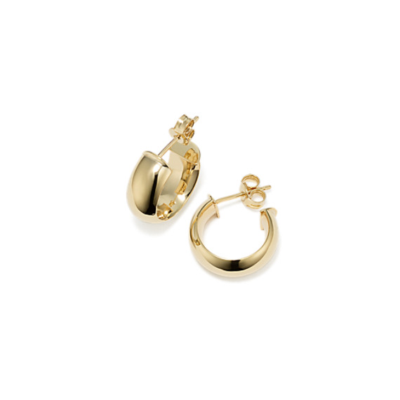 Standout 14K Yellow Gold Open Hoops | Shane Co.