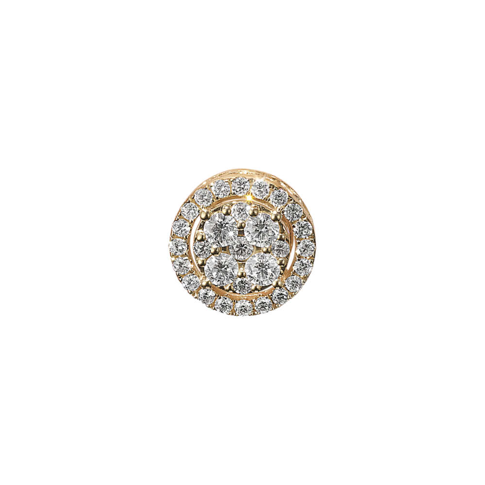 Angela 2 tcw Diamond Halo Studs | Shane Co.