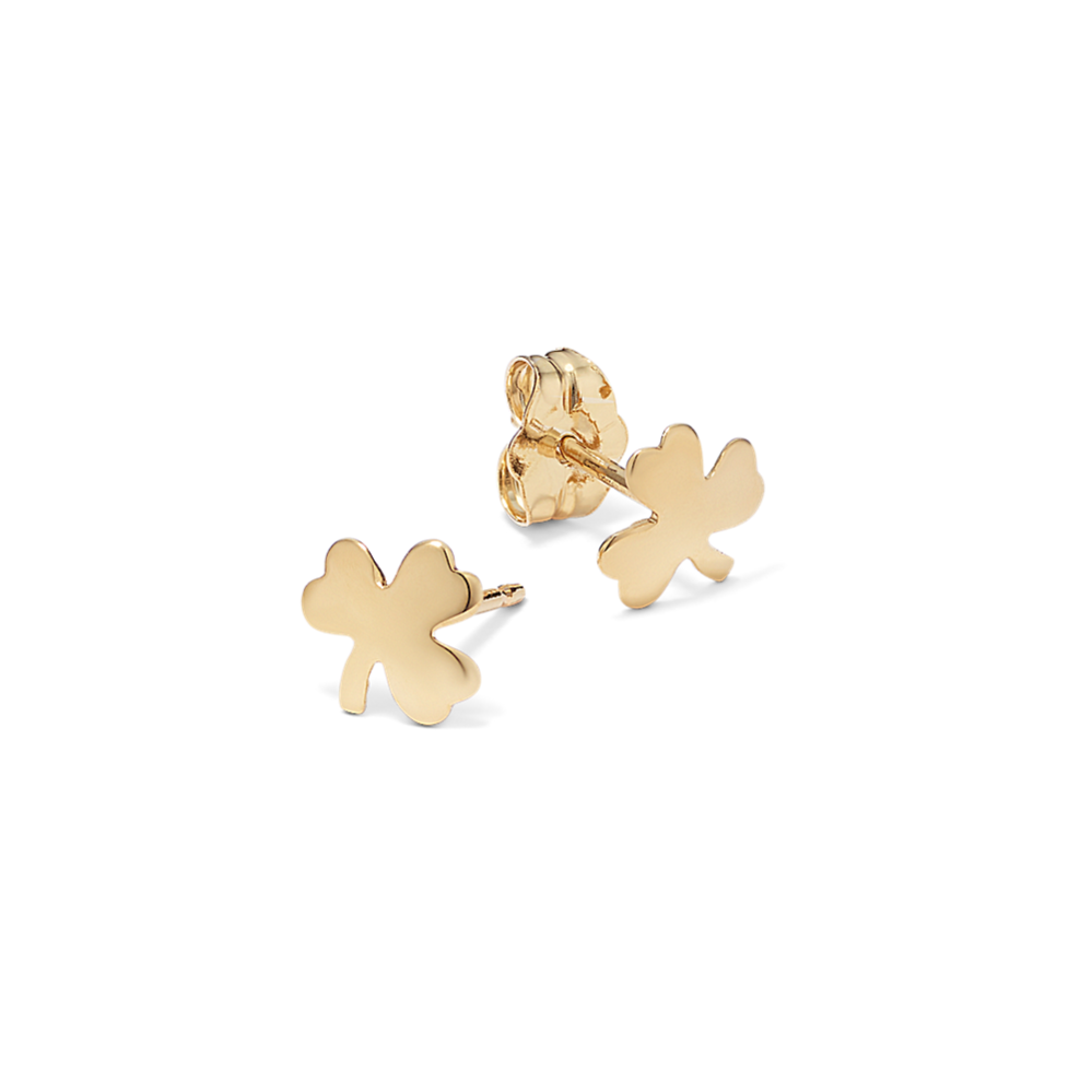 14k gold shamrock earrings store