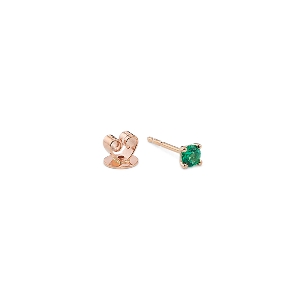 3mm Emerald Single Stud | Shane Co.
