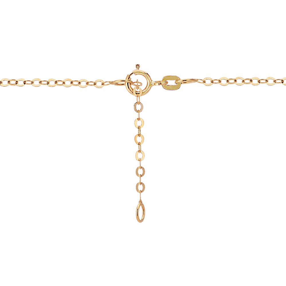 14k Yellow Gold Bar Necklace (18'') | Shane Co.