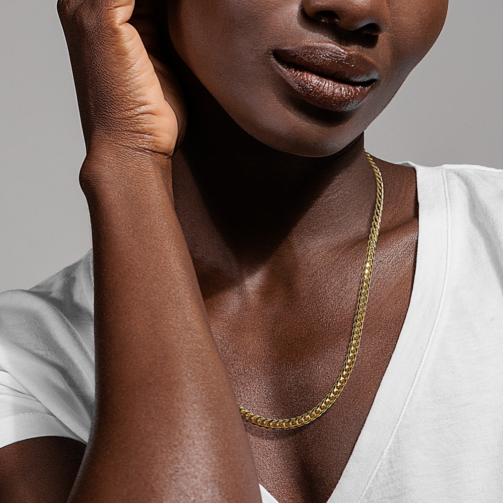 18'' 14K Gold Vermeil Miami Cuban Chain (5.3mm) | Shane Co. 18'' 14K Gold Vermeil Miami Cuban Chain (5.3mm) | Shane Co.
