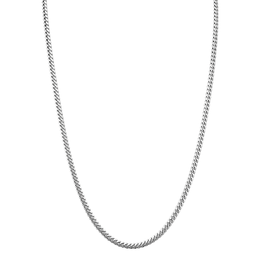 24 Sterling Silver Mens Miami Cuban Chain 3.8mm Shane Co