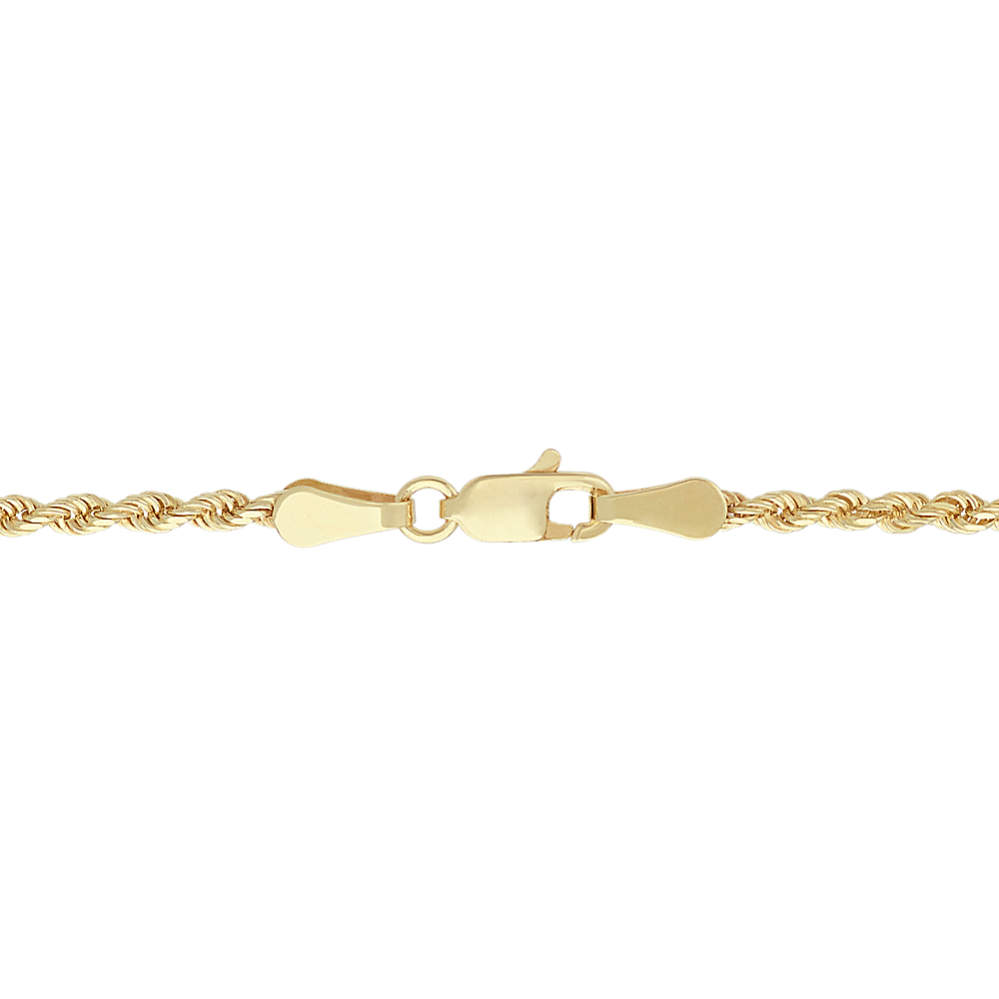 24'' Mens 14k Yellow Gold Rope Chain | Shane Co.
