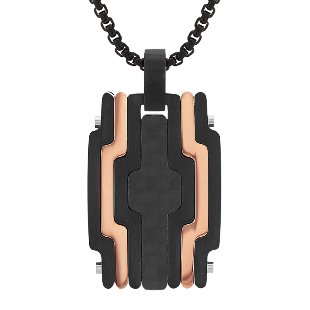 24 inch Mens Modern Dog Tag in Stainless Steel | Shane Co.