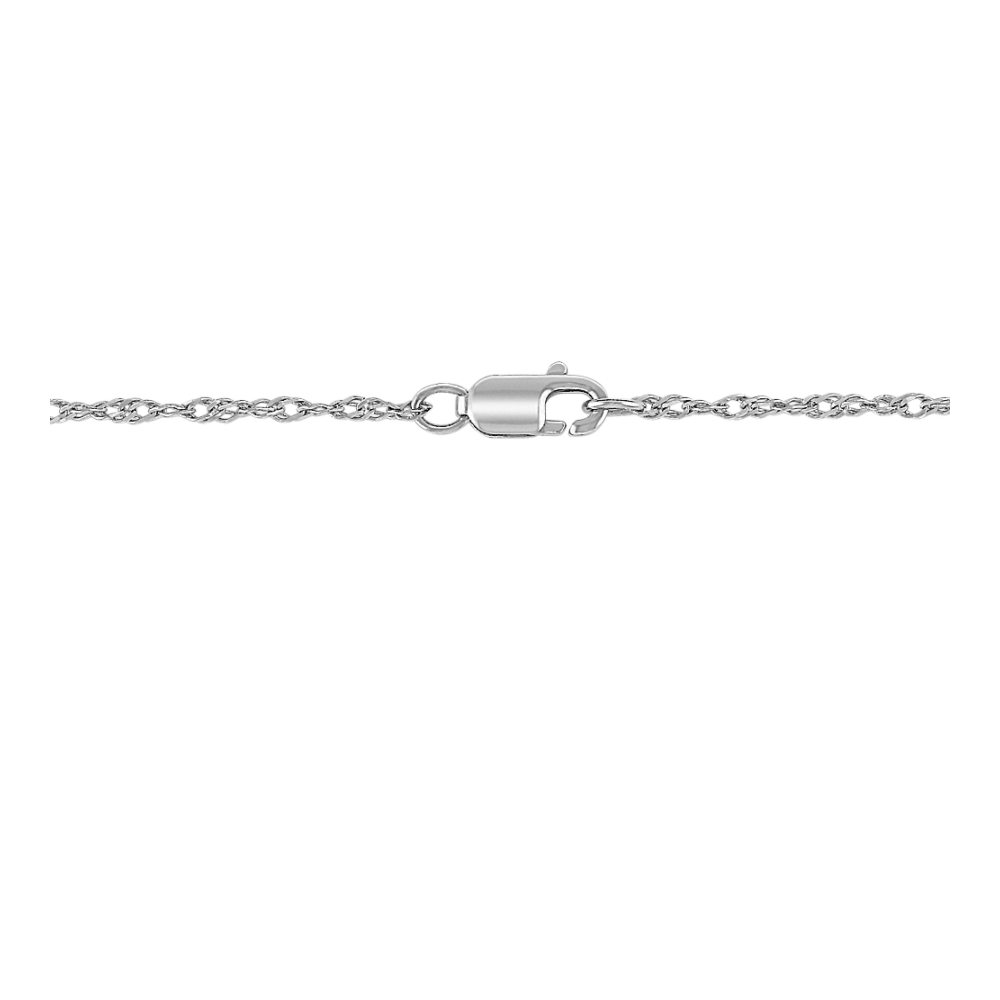 Heart Locket in 14k White and Rose Gold (18 in) | Shane Co.