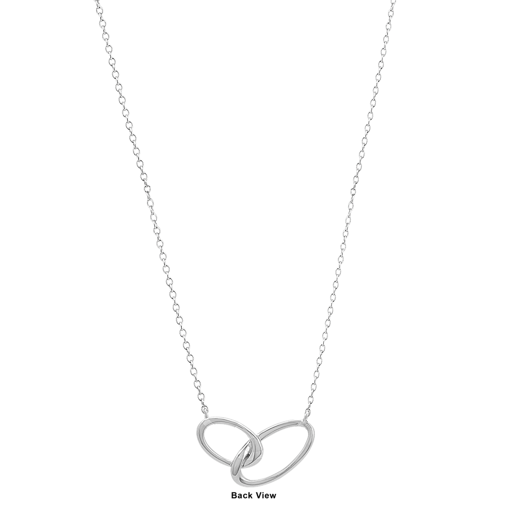 Interlocking Oval Necklace (18 in) | Shane Co.