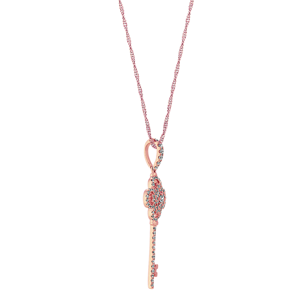 Round Diamond Key Pendant (20 in) | Shane Co.