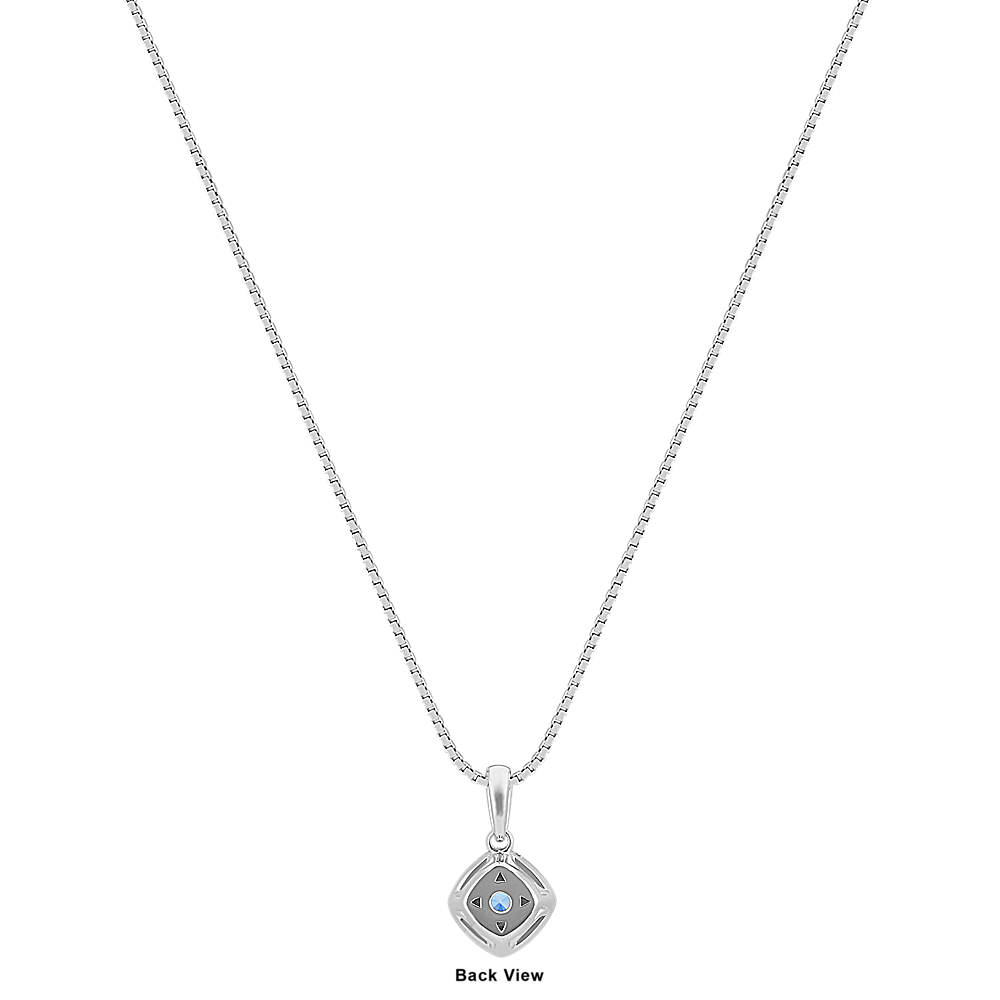 Vintage Sapphire and Diamond Pendant (18 in) | Shane Co.