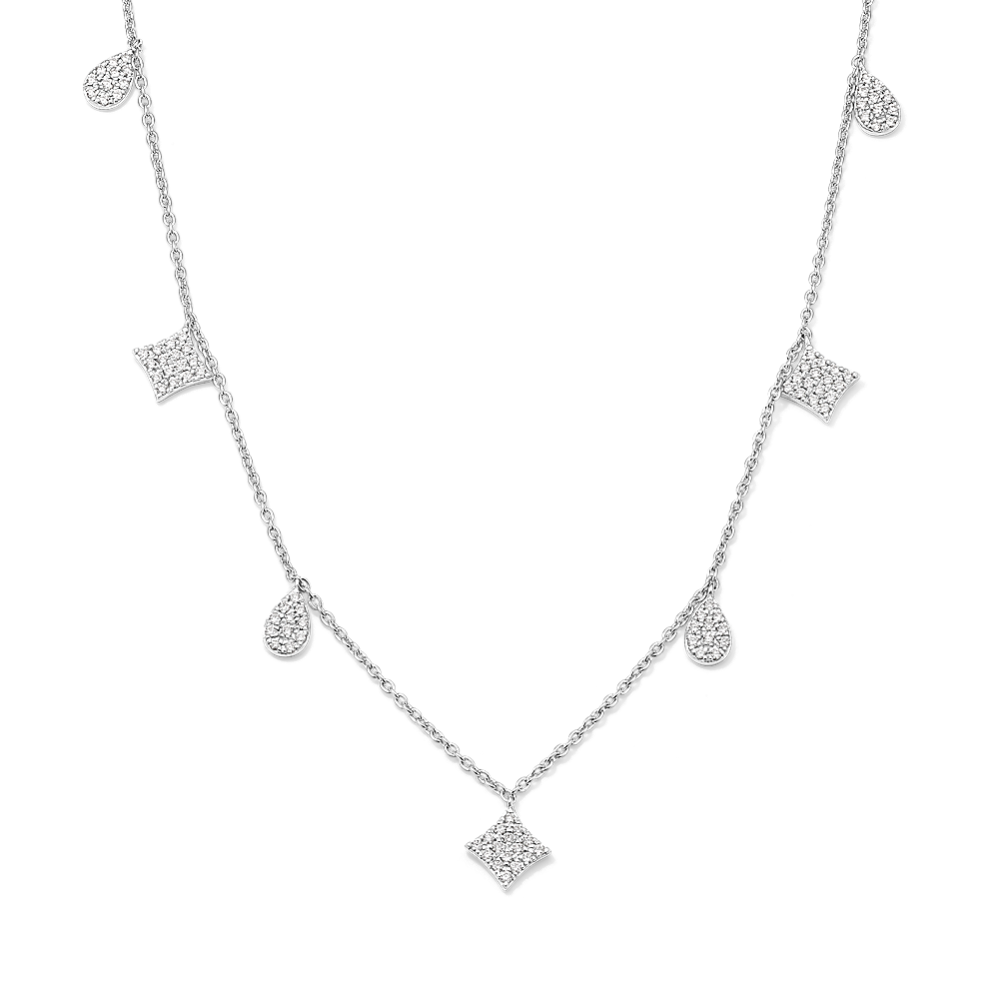 Nora Diamond Cluster Necklace | Shane Co.