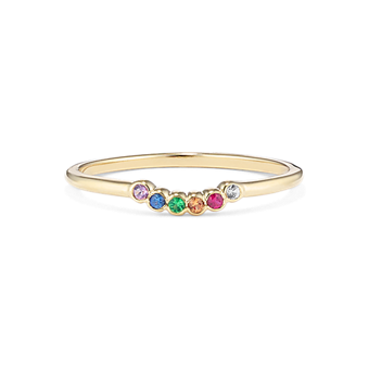 Confetti Rainbow Gemstone Ring Shane Co