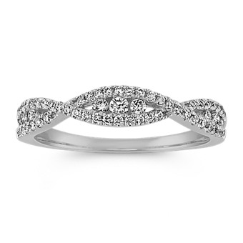 Infinity Halo Diamond Engagement Ring in 14k Yellow Gold | Shane Co.