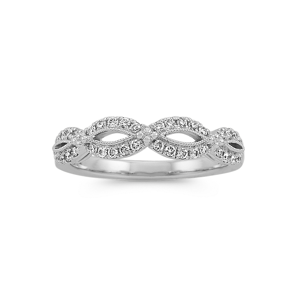 Round Diamond Halo Swirl Engagement Ring | Shane Co.