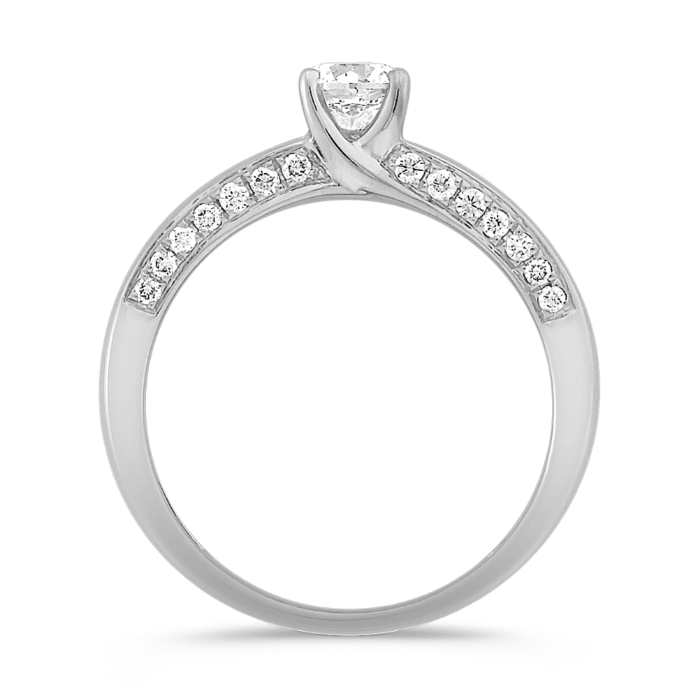 1/2 ct. Round Center Diamond, Engagement Ring | Shane Co.