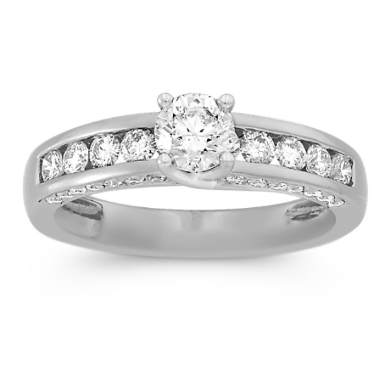 1/2 ct. Round Center Diamond, Engagement Ring | Shane Co.