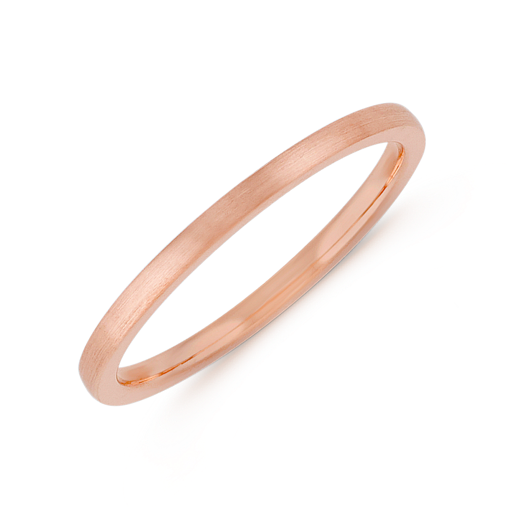 14k Rose Gold Stackable Ring | Shane Co.