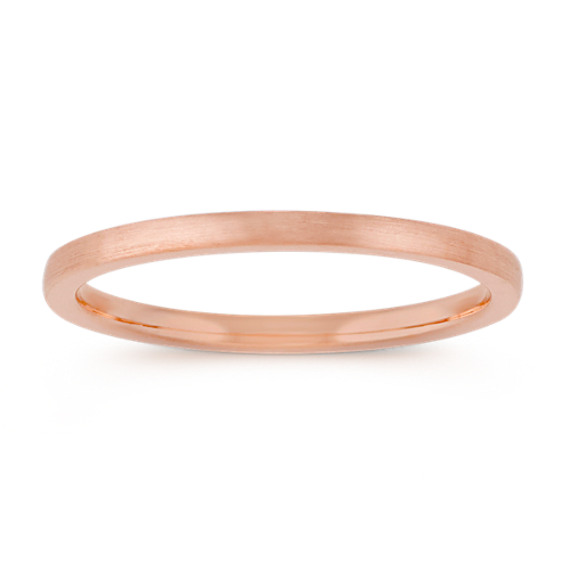 14k Rose Gold Stackable Ring | Shane Co.