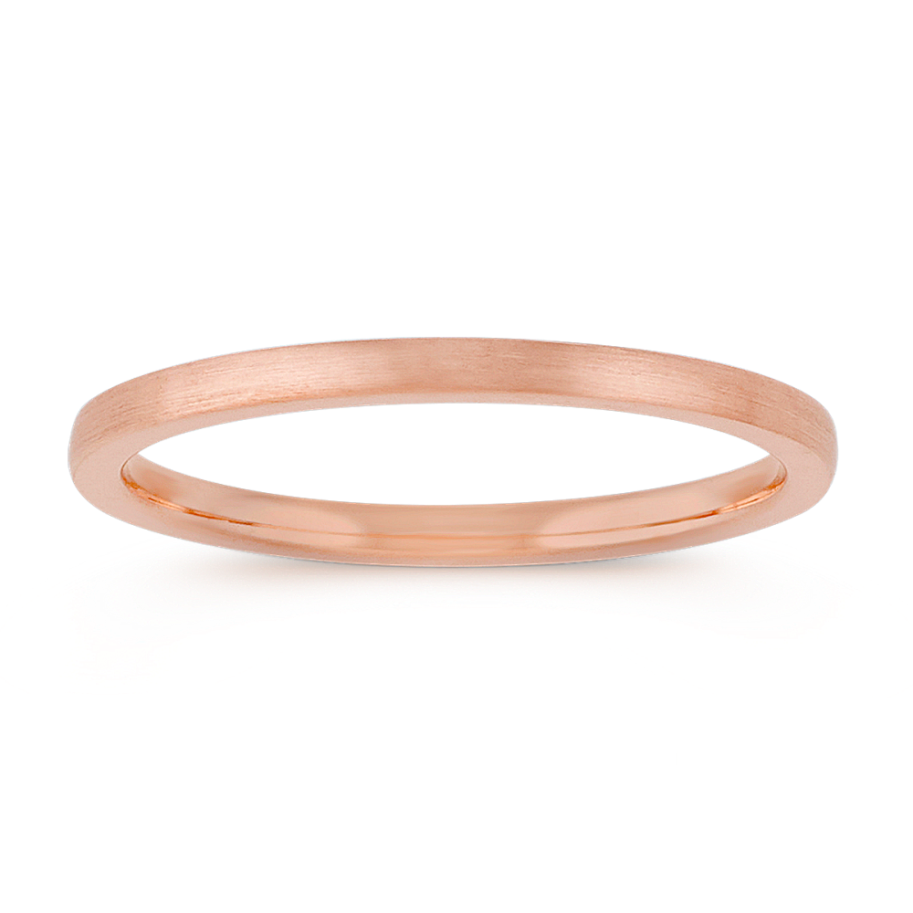 14k Rose Gold Stackable Ring | Shane Co.