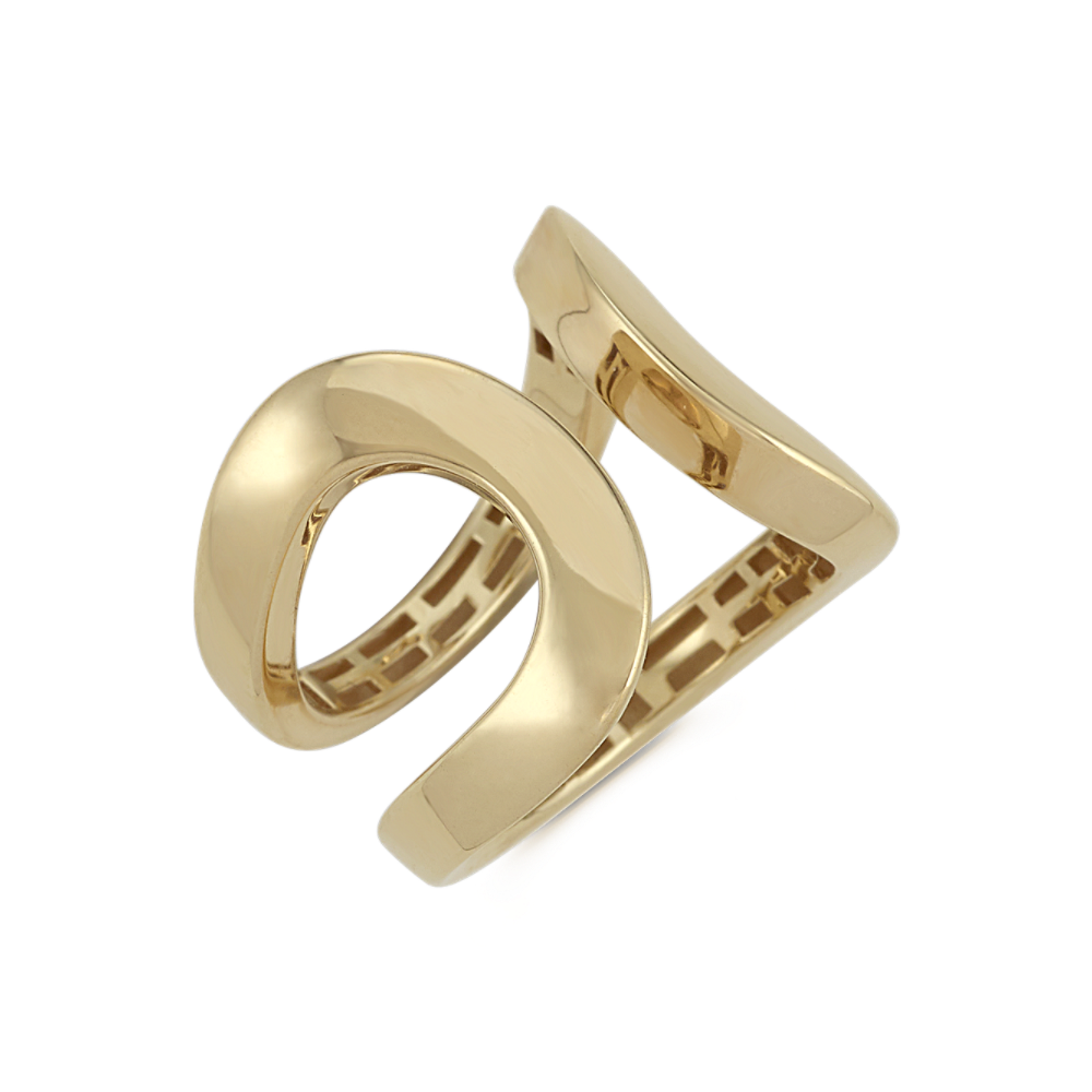 14k Yellow Gold Open Loop Ring | Shane Co.
