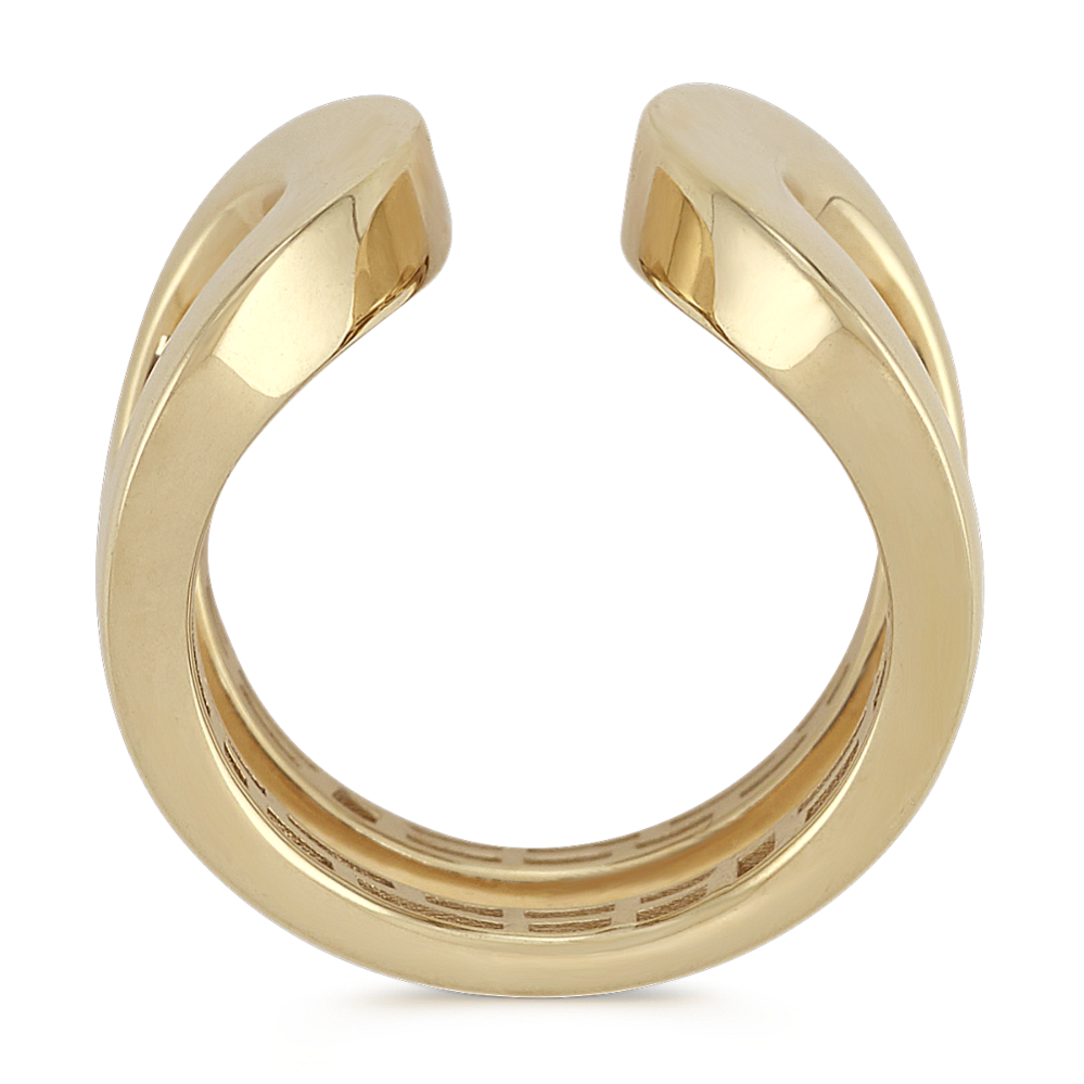 14k Yellow Gold Open Loop Ring | Shane Co.