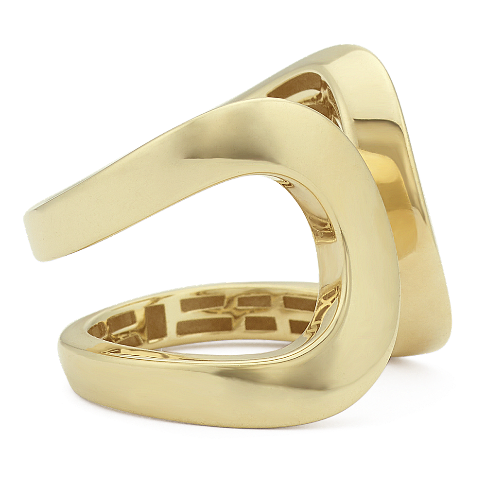 14k Yellow Gold Open Loop Ring | Shane Co.