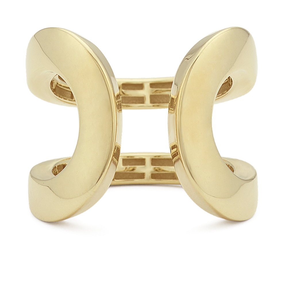 14k Yellow Gold Open Loop Ring | Shane Co.