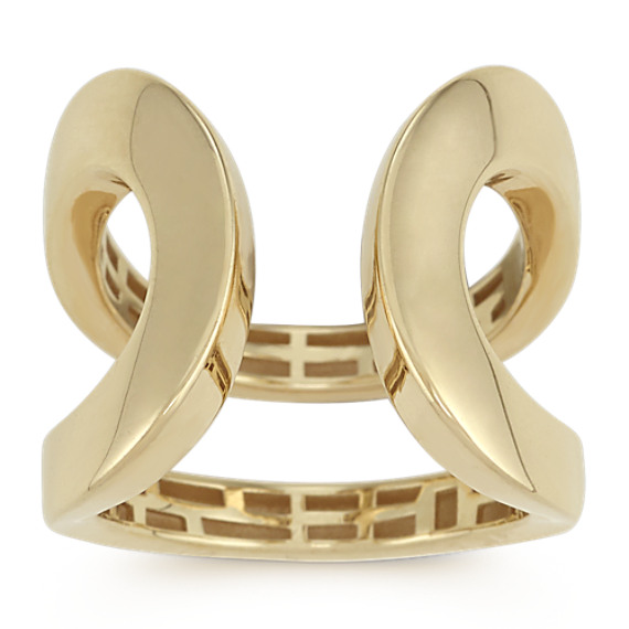14k Yellow Gold Open Loop Ring | Shane Co.