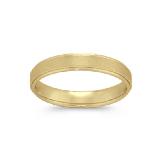 4mm Mens Classic Wedding Band in 14K Yellow Gold | Shane Co.