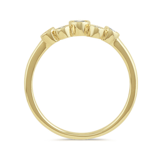 Bezel-Set Diamond Ring in 14k Yellow Gold | Shane Co.