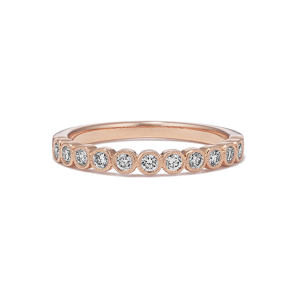 Bezel-Set Diamond Wedding Band | Shane Co.